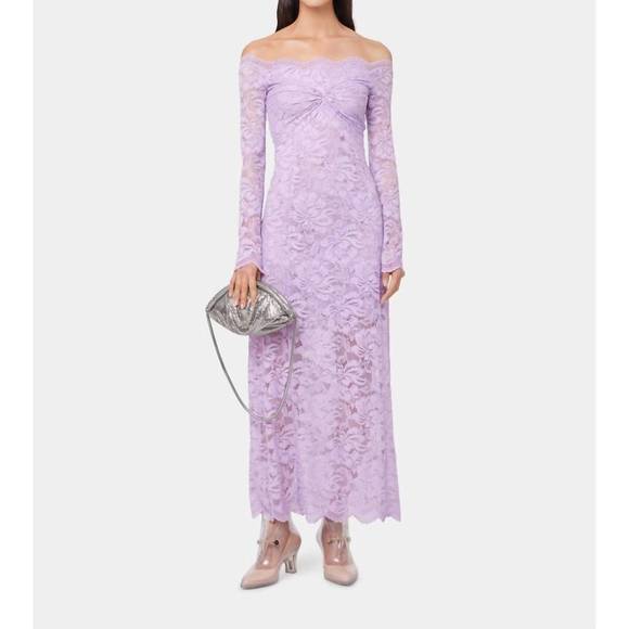 Paco Rabanne | Dresses | New Rabanne Robe Lace Off Shoulder Dress In ...